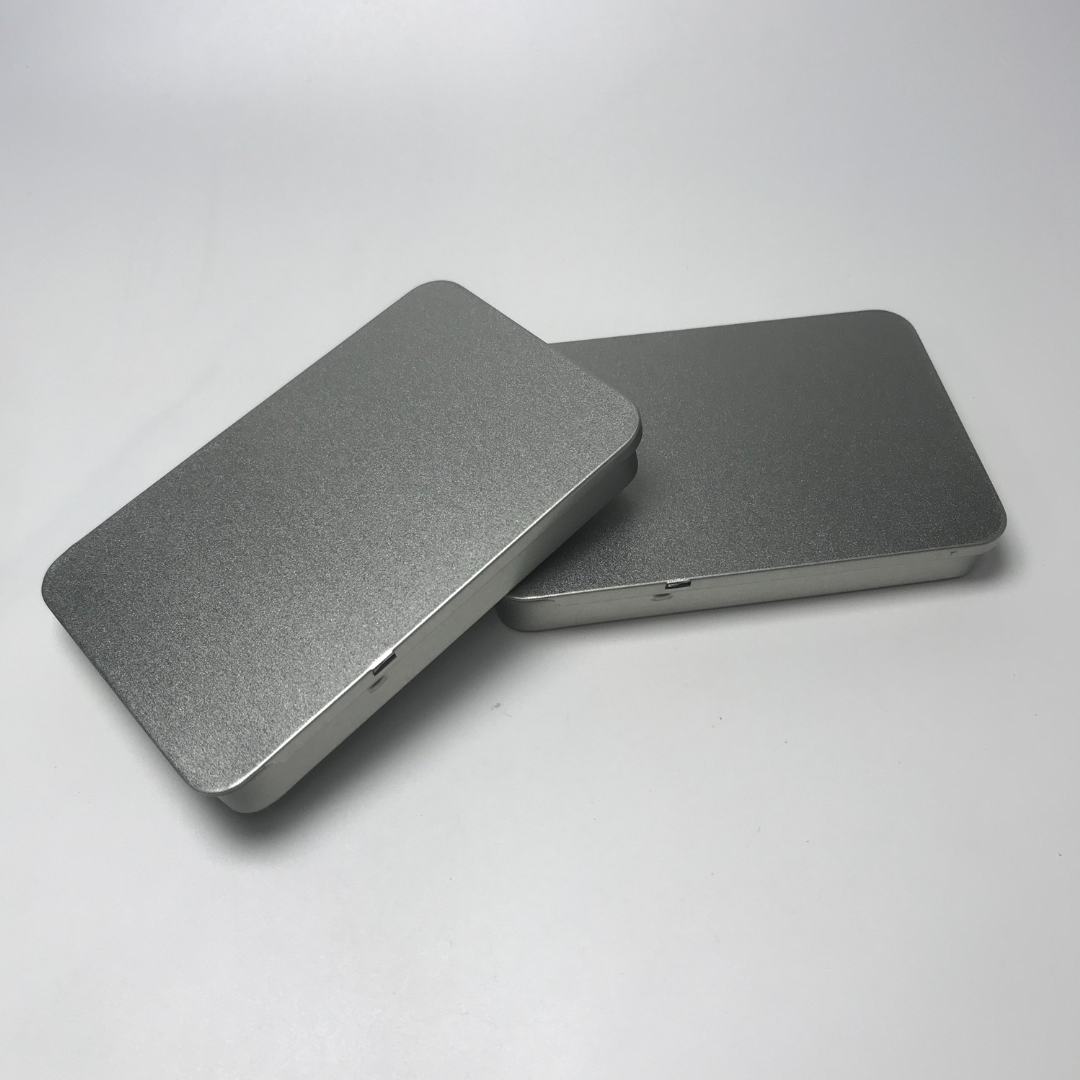 Metal Silver Slide Pre-Roll Tin Box with Child Resistance and 5 Divide ...